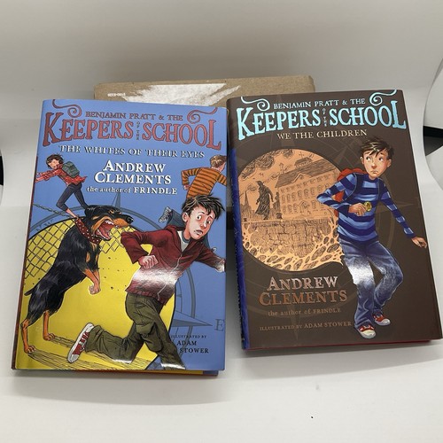 2 Books Benjamin Pratt & the Keepers of The School series A. Clements ...