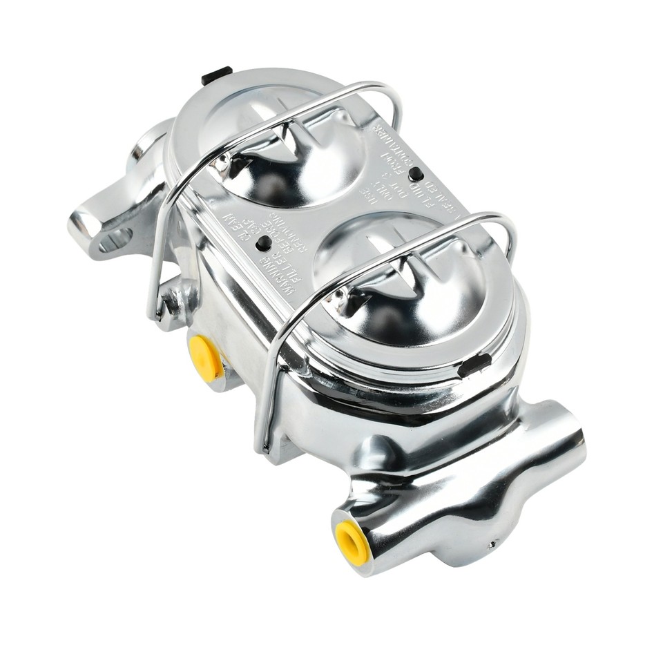 4 Ports Aluminum Master Cylinder 1-1/8" Bore Corvette Style For GM ...
