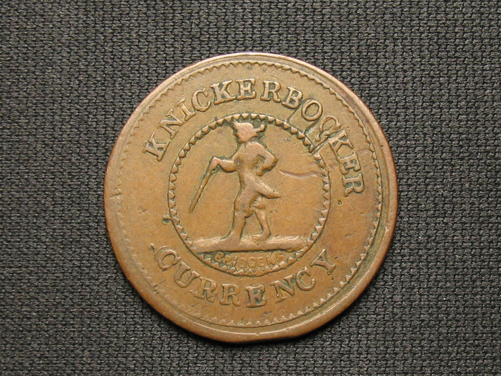 OLD COPPER COIN SALE! RARE F+ U.S. CIVIL WAR TOKEN "KNICKERBOCKER" LOT ...
