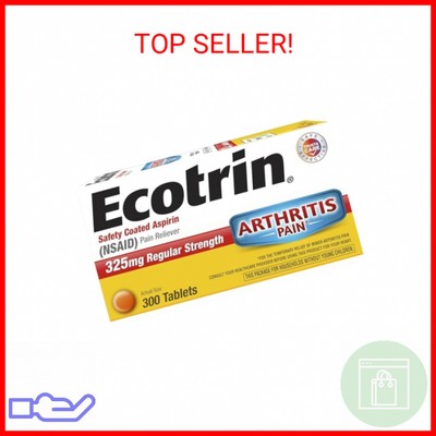 Ecotrin Regular Strength Aspirin, Arthritis Pain Relief, 325mg Regular ...