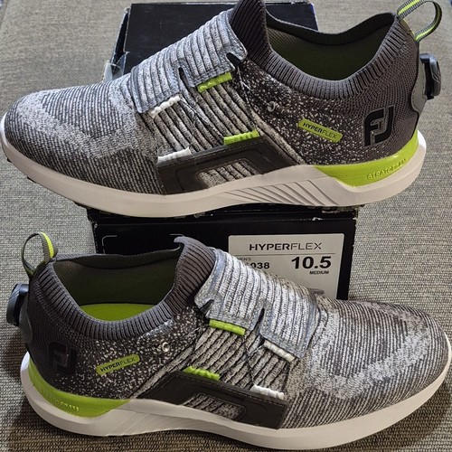 FootJoy Golf Shoes Mens 10.5 M HyperFlex BOA 51038 Soft Spikes Gray ...