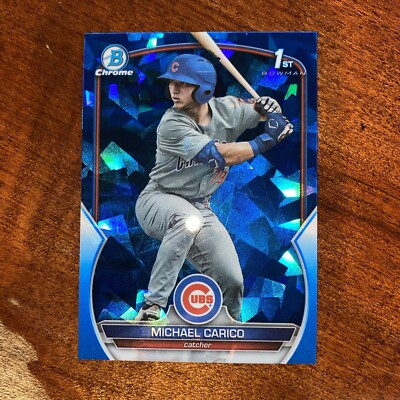 2023 Bowman Draft Chrome Sapphire Michael Carico 1st Bowman BDC-170 ...