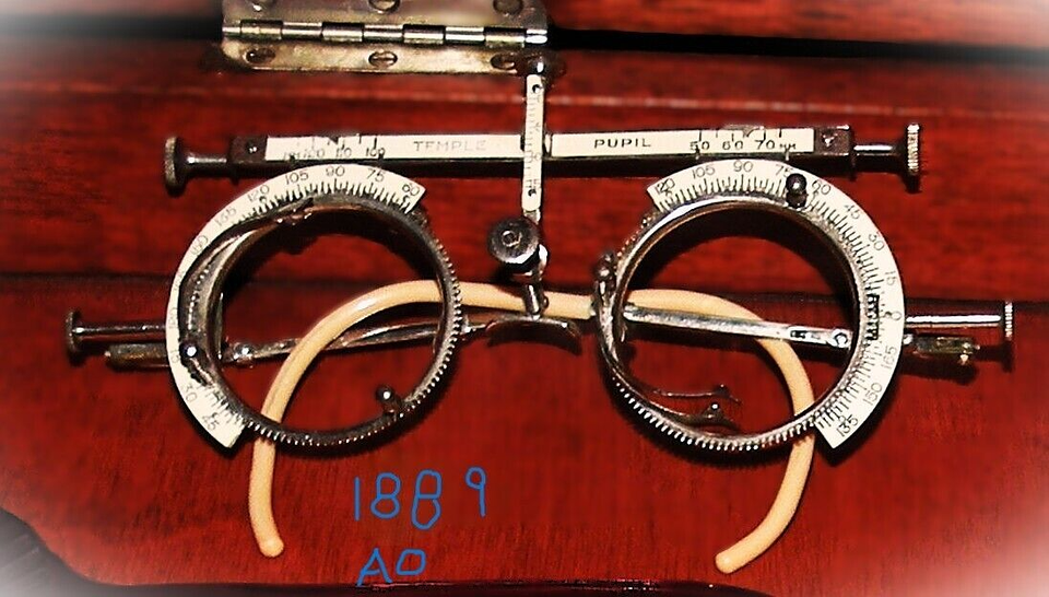 WWI ARMY AMERICAN OPTICAL WELLSWORTH PRODUCT OPHTHALMIC TRIAL LENS SET ...