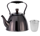 1.5 qt Haus Roland Teapot Stainless Steel Kettle with Strainer Infuser ...