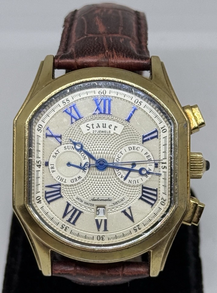 Stauer Automatic Wristwatch With Box / 27 Jewels Water Resistant Runs ...