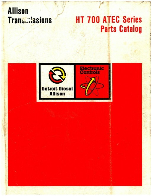 Allison HT 700 ATEC Series Transmission Parts Manual | eBay