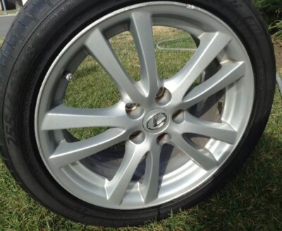 2006-08 LEXUS IS250 IS350 18X8.5 SILVER FACTORY GENUINE WHEEL OEM RIM ...