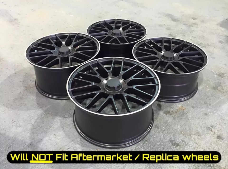Mercedes Benz C63s E63s CLS63s AMG black center cap wheel hub cover ...