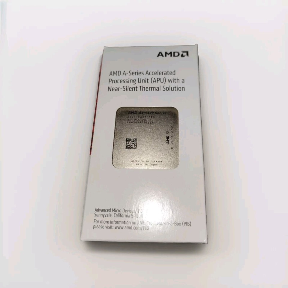 AMD A6-Series A6-9500, AM4, 3.80 GHz, 8 Compute Cores (2 CPU + 6 GPU ...