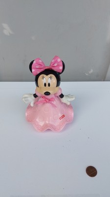 DISNEY Pink 6" Minnie Mouse RATTLE Chime Roly Poly Toy Mattel Fisher ...