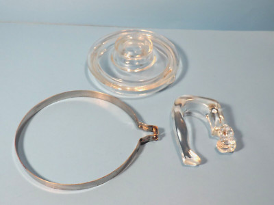 VTG PYREX COFFEE POT PARTS GLASS LID HANDLE & RING 7759 9 CUP ...