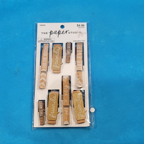 Hobby & Crafts Art Wood Paper Clips With Quotes | eBay