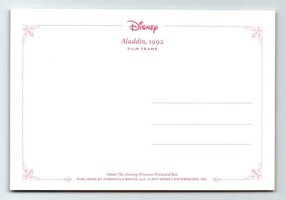 Postcard Disney Princess Aladdin Jasmine Fillm Frame Balcony | eBay