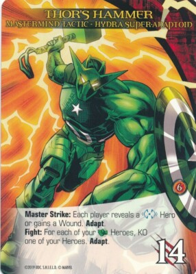 HYDRA SUPER-ADAPTOID UD Marvel Legendary SHIELD MASTERMIND TACTIC THOR ...