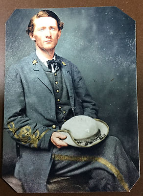 civil war John "Grey Ghost"Mosby Colonel Of The Confederacy tintype ...