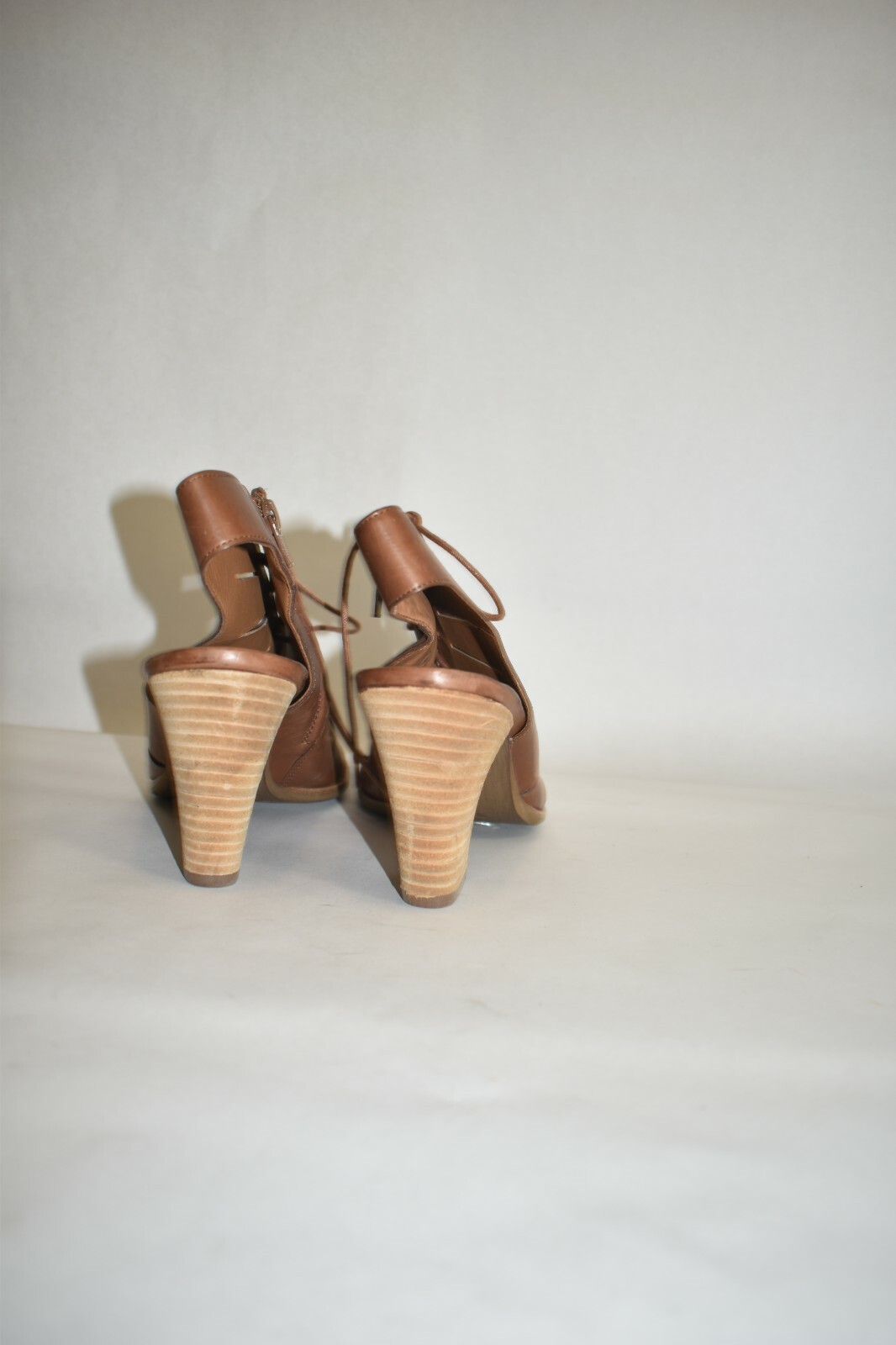 $375 PAUL GREEN Cosmo Peep Toe Sandal LEATHER BOOTIE CAYANNE CUOIO 8.5 ...