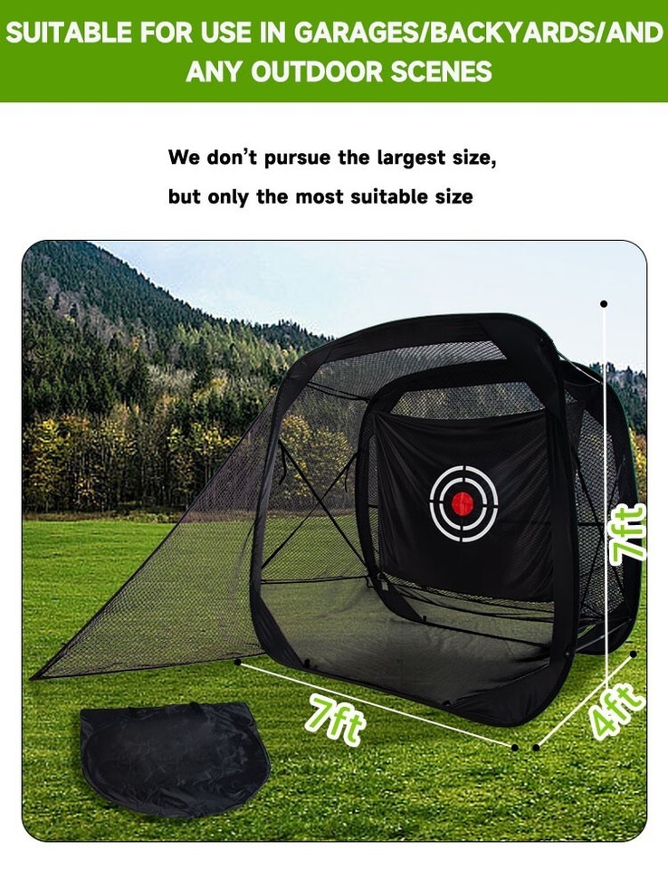 Kapler 7X7X4FT Pop-up Golf Net Golf swing practice Golf Practice Net ...