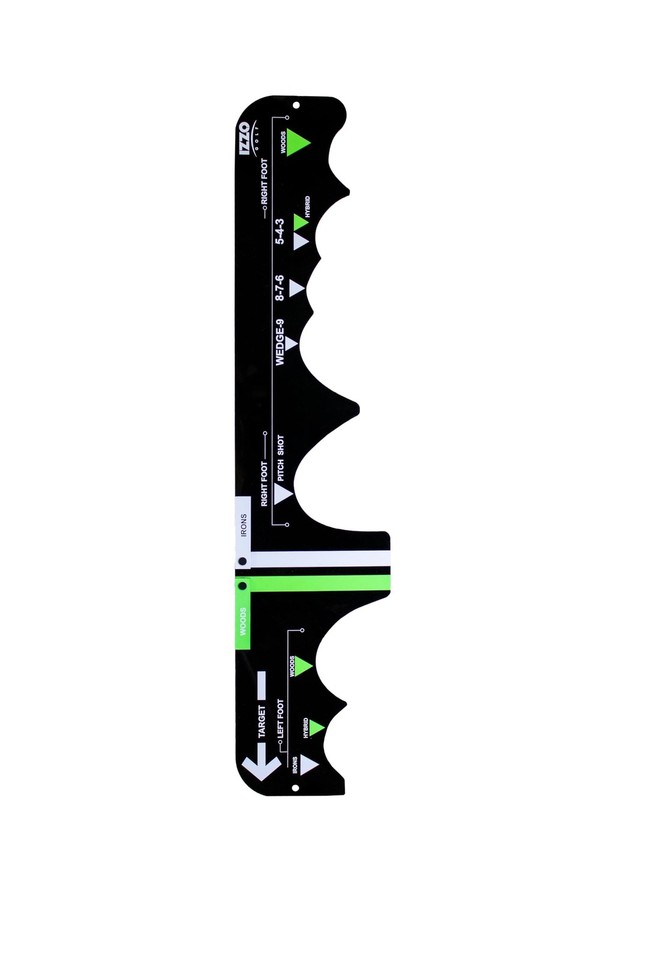 Izzo Golf Sure Stance Golf Swing Training Aid -Ball Position Trainer ...