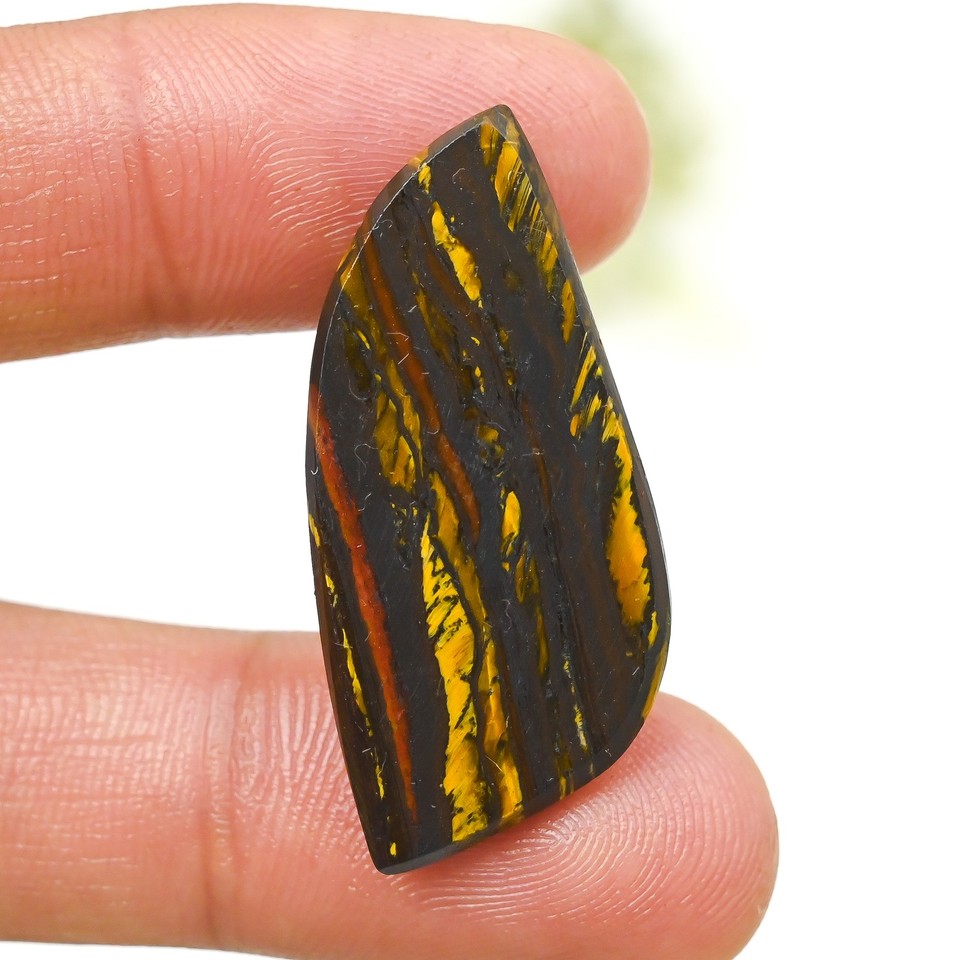 39.90Cts Natural Iron Tiger Fancy Cabochon Loose Gemstone 18x41x5mm | eBay
