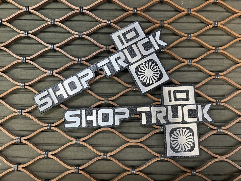 SHOPTRUCK 10 Emblems x2 CNC Billet C10 LS1 LS2 LQ4 C20 C30 Emblem K5 ...
