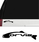 Orvis Fly Fishing Rod Outdoor Sports Trout Vinyl Decal Sticker Window ...
