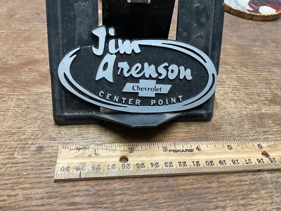 Dealership Name Badge Emblem Jim Arenson Chevrolet Center Point Iowa ...