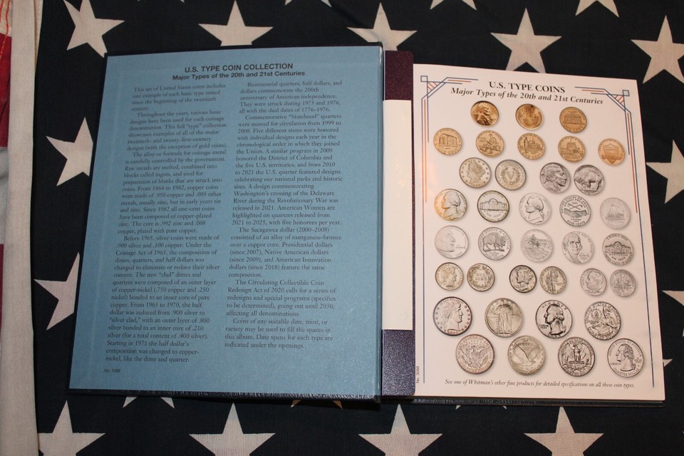 U.S. 20th and 21st Century Type Set 41 Coins Nice Circulated W/ Some ...