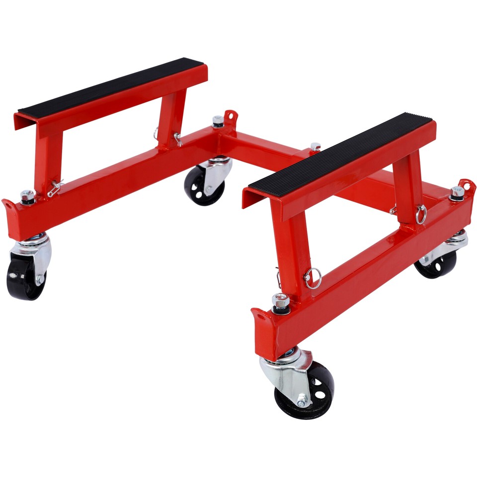 ATV Motorcycle Engine Cradle Dolly 1500lbs Red Steel Cradle Dolly Red ...