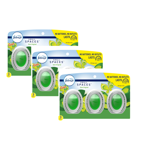 (3 pack) Febreze Bathroom Air Freshener, Small Spaces Odor-Fighting ...