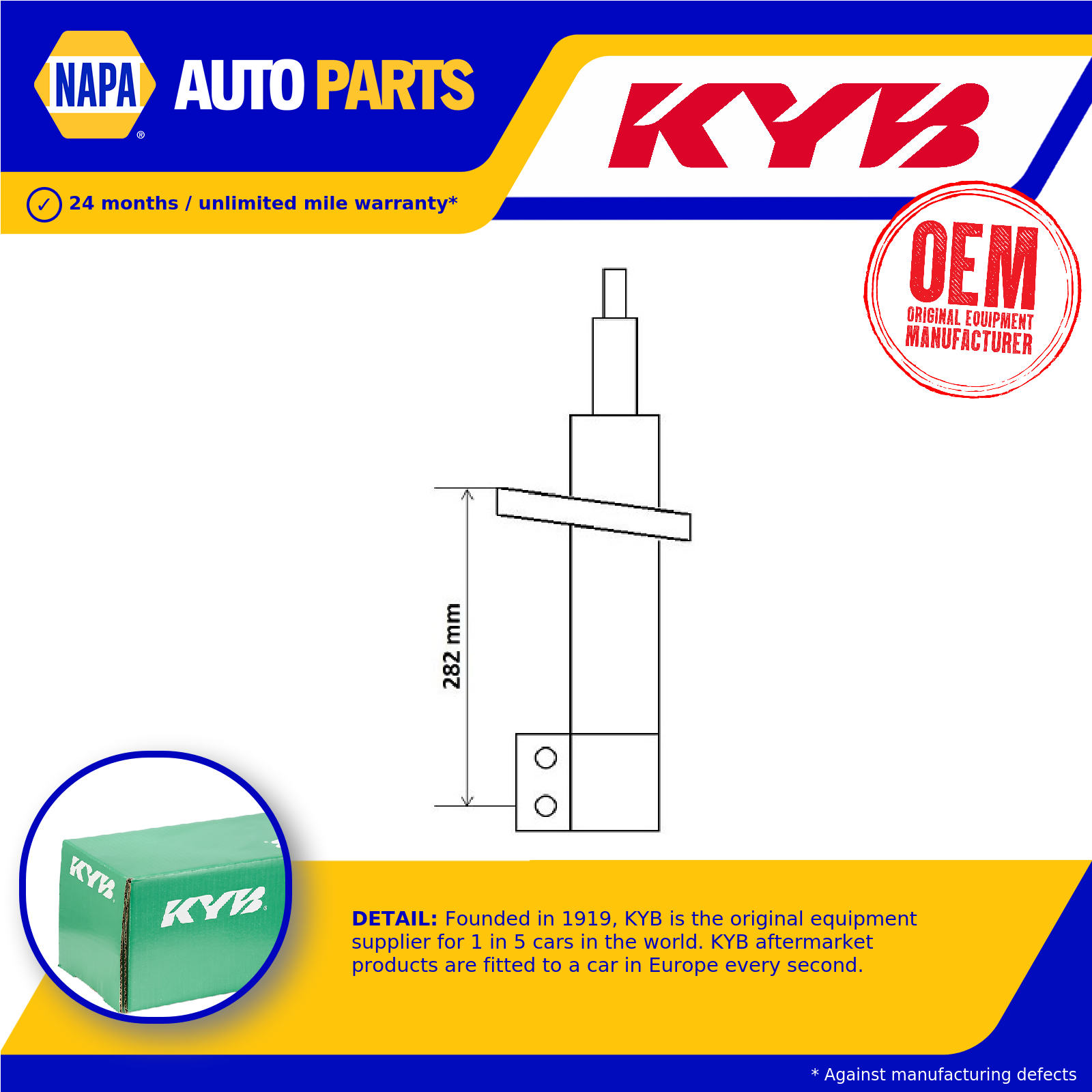 2x Shock Absorbers (Pair) fits OPEL VIVARO C, K0 Front 1.5D 2.0D 2019 ...