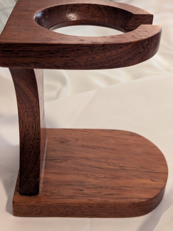 Vintage Savineli Calabash Pipe Wood Stand- Display - Rest - Pipe not ...