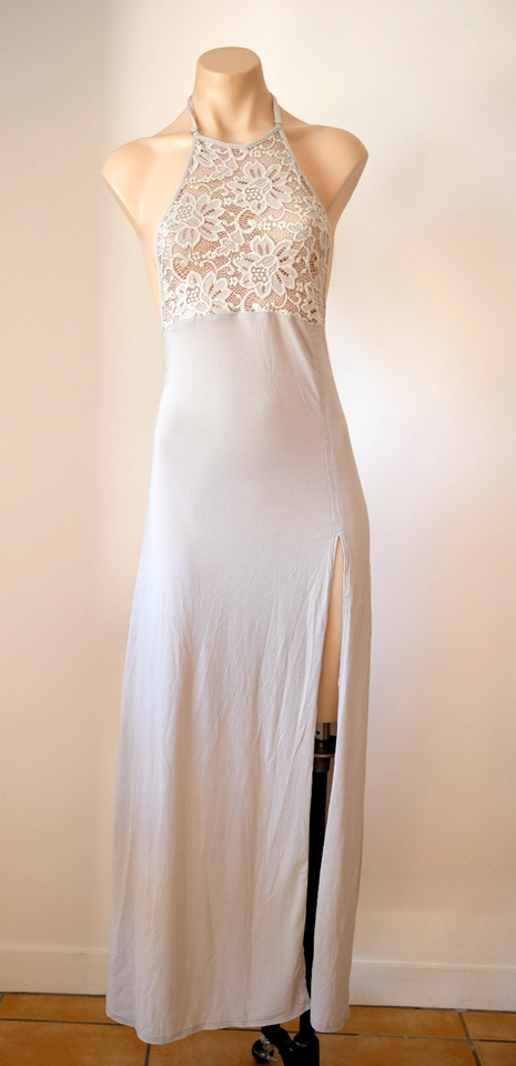 Wicked Weasel sold out rare platinum Lotus maxi dress sz S NWT | eBay