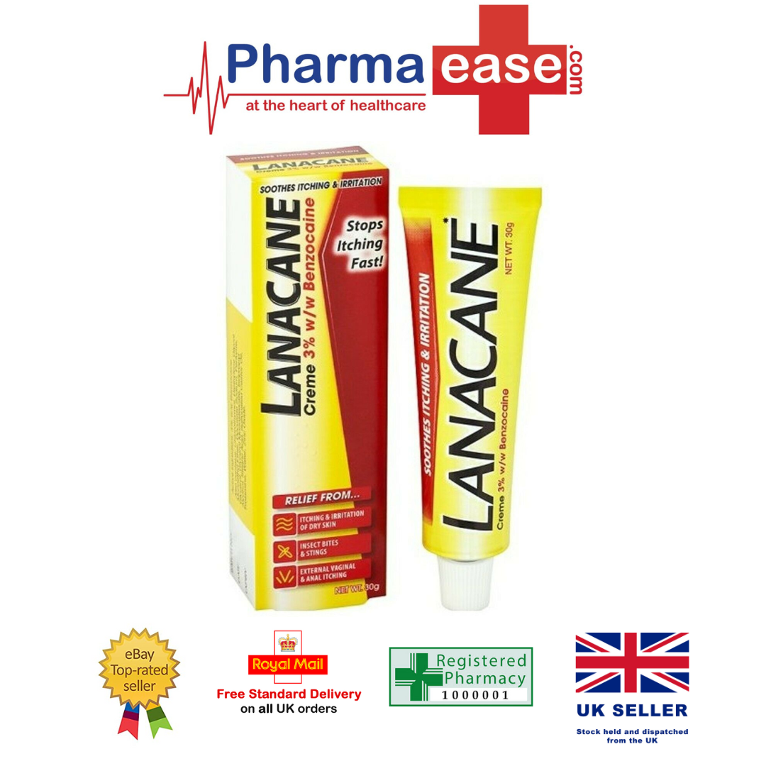 Lanacane Anaesthetic Cooling Cream, Itching & Irritation Bites/Stings ...