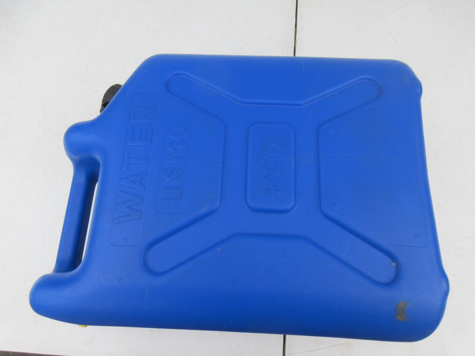 Vintage USMC Blitz 6 Gallon Hard Plastic WATER CAN/JUG Jerry Can-Style ...