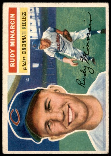 1956 TOPPS RUDY MINARCIN 36 POOR BASEBALL CINCINNATI REDS | eBay