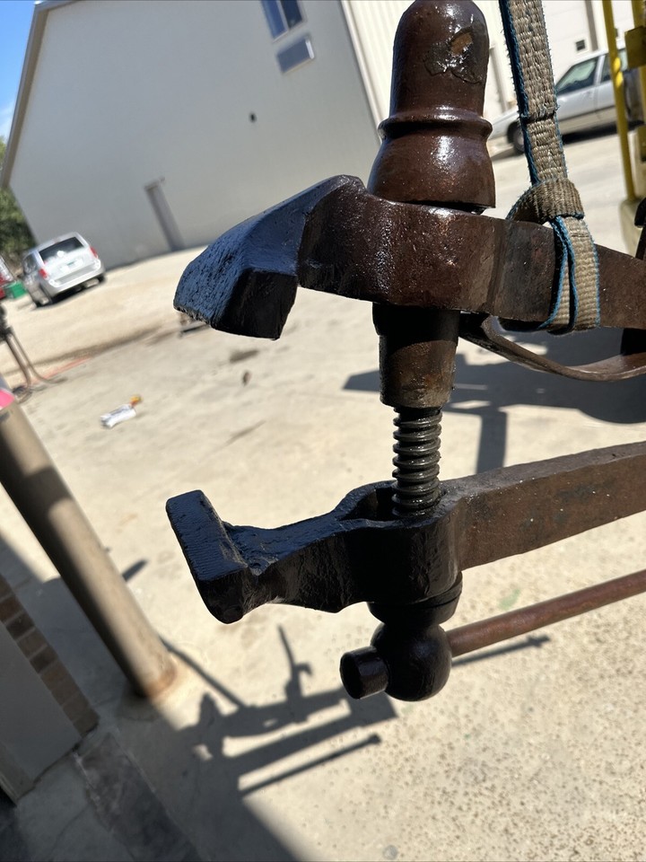 Early 82lbs Blacksmith Post Leg Stump Vise WITH 5-1-8" JAWS ( Taa2 | eBay