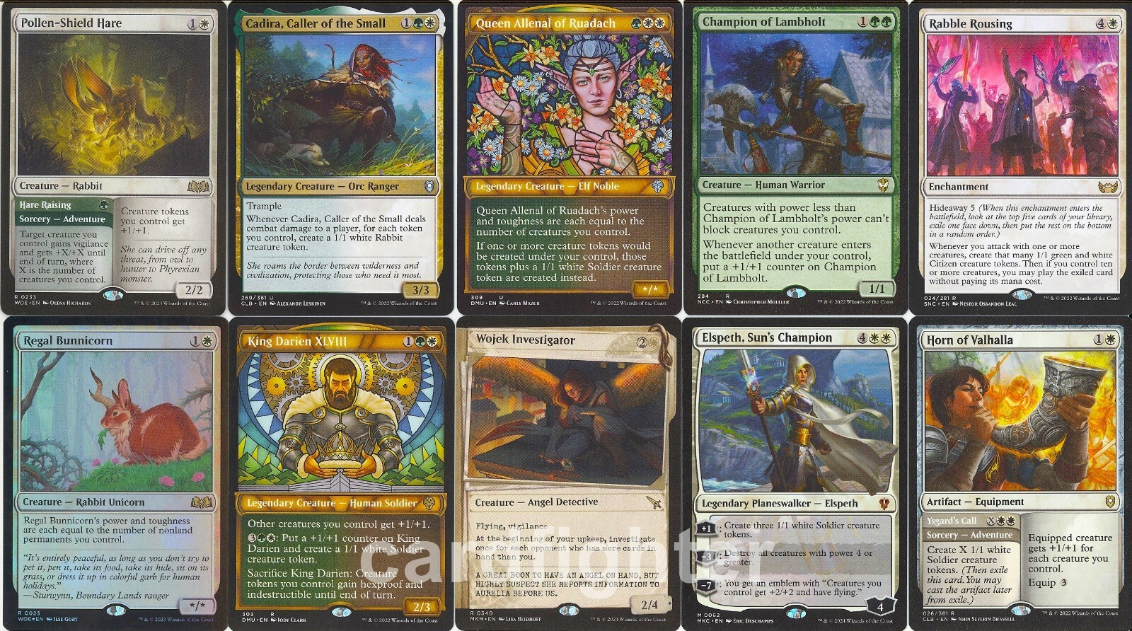 Custom Token Theme Commander EDH Deck - Queen Allenal of Ruadach - MTG ...