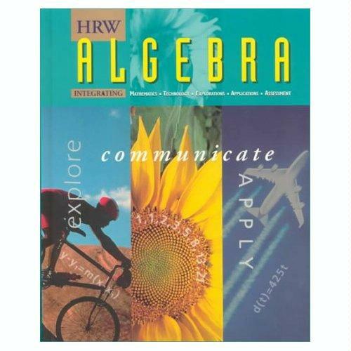 HRW Algebra Explore Communicate Apply Teacher Edition 9780030977725 | eBay