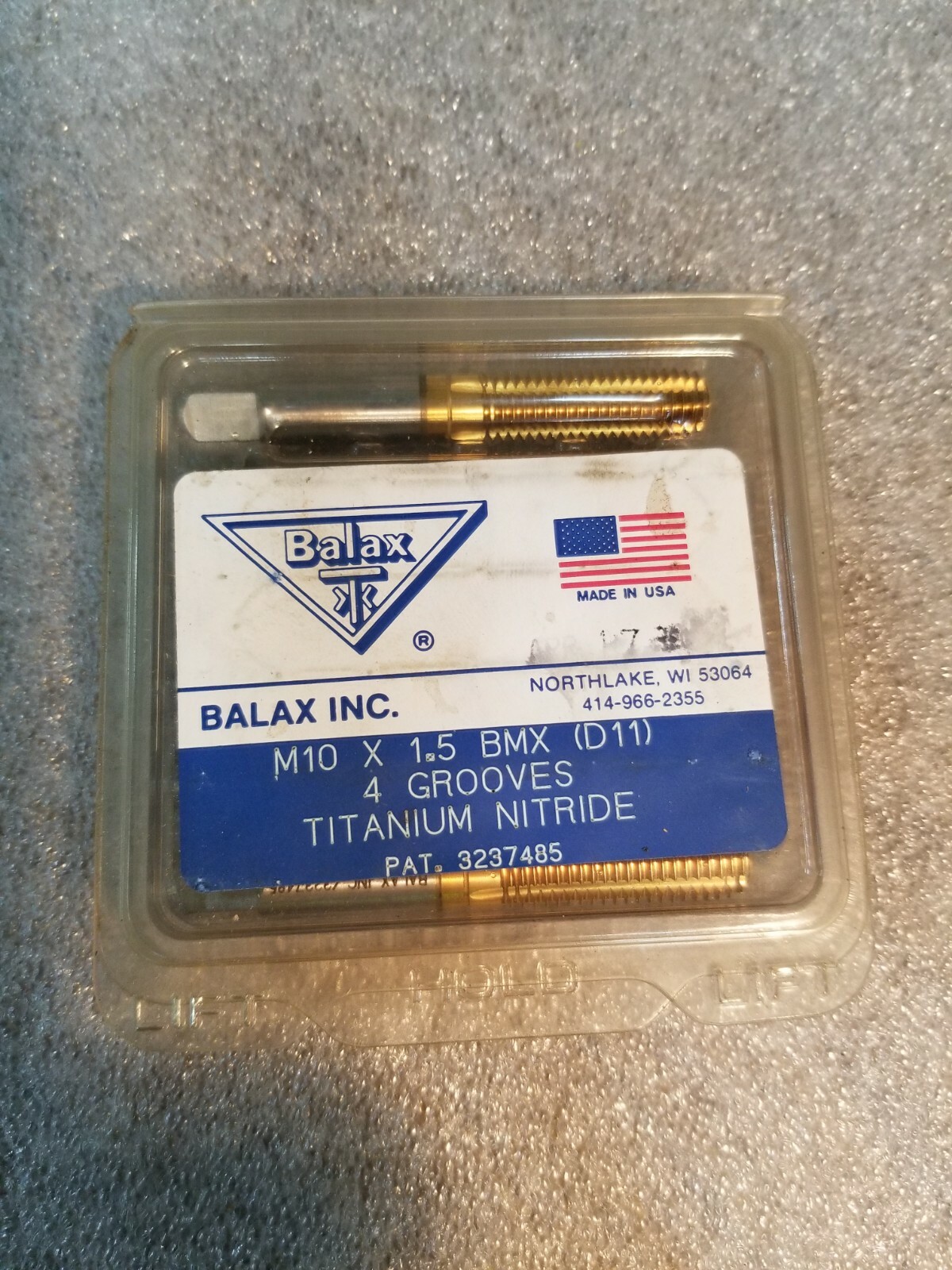 Balax Inc // Bottoming Form Taps (6) // M10 x 1.5 // TiN Coating // IPS ...