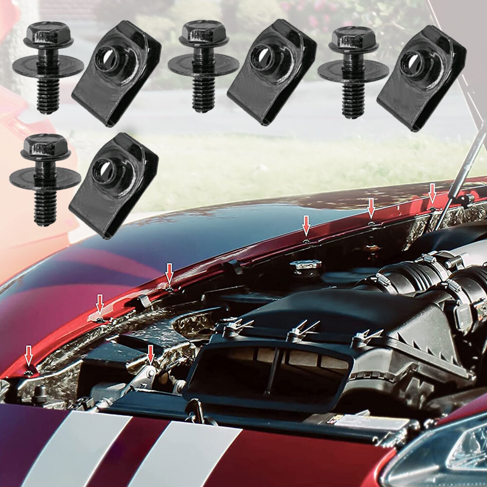 5sets Car Engine Under Gearbox Cover Clip Undertray Shield Splash Guard ...