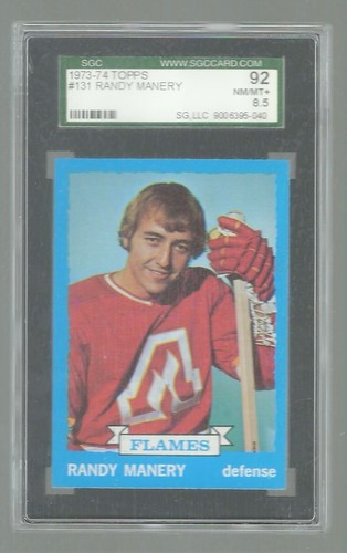 1973 TOPPS HOCKEY #131 RANDY MANERY SGC 8.5 NM/MT+ FLAMES 1 HIGHER POP ...