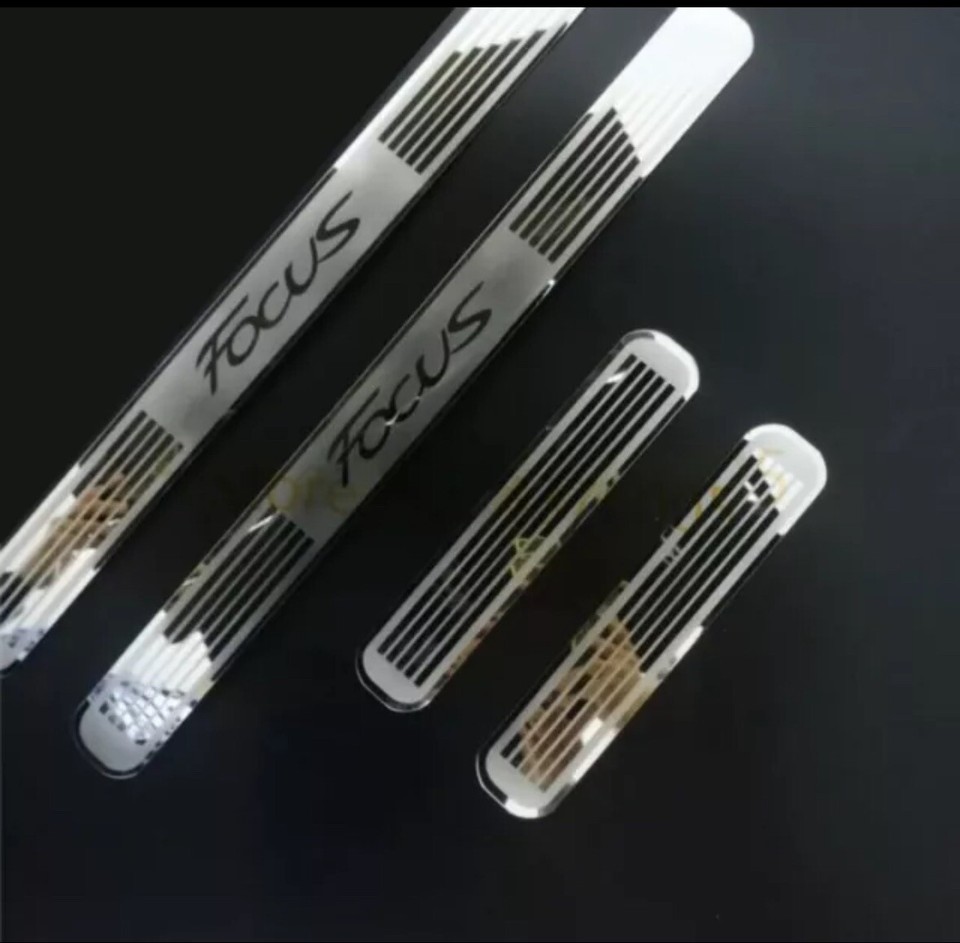 4Pcs Ford Focus Stainless Steel Door Sill Protective Scuff Plates | eBay UK