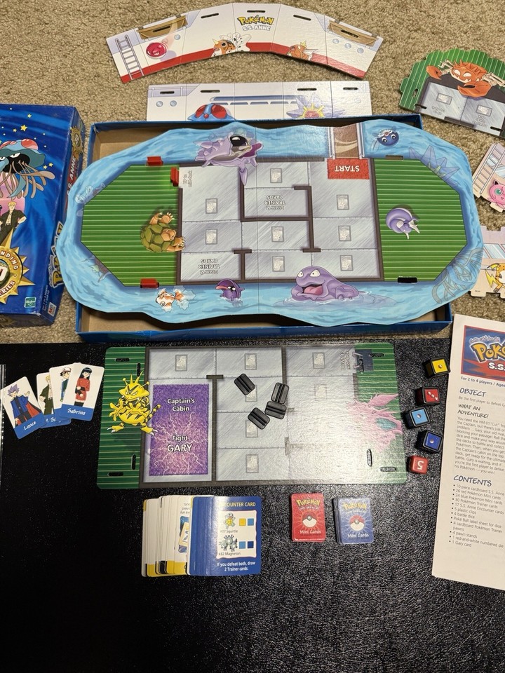 POKÉMON S.S. Anne Expanding 3D Board Game Game Near Complete Milton ...