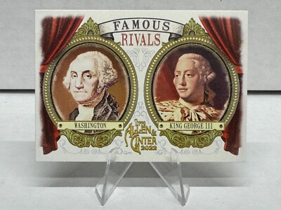 2022 Topps Allen & Ginter Famous Rivals #FR-9 George Washington King ...