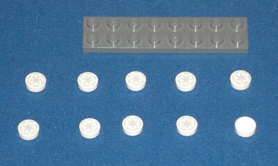 LEGO NEW 1x1 White Round Tile Imperial Decoration (10x) 6223718 Brick ...