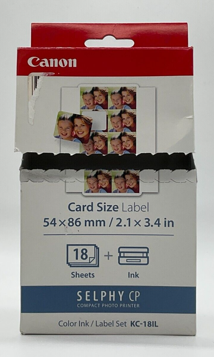 Canon Kc-18il Color Ink Paper Set 7740a001 for sale online | eBay