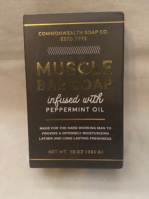 Commonwealth Soap Muscle Bar Peppermint 10 oz brick | eBay