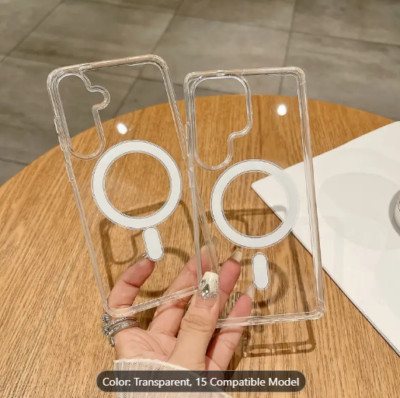 Clear Magsafe Case for Samsung S25, Plus, Ultra Shockproof Frosted Back ...