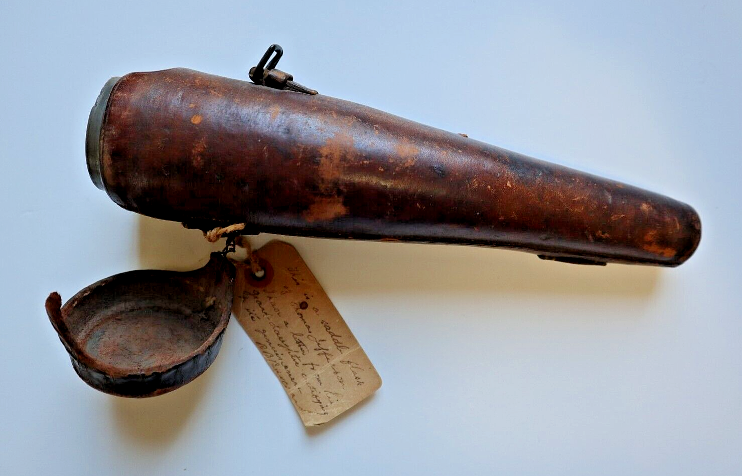 THOMAS JEFFERSON PERSONALLY OWNED SIGNED SADDLE FLASK JOHN LATTIMER ...