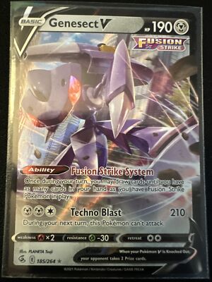 Pokémon TCG Genesect V Fusion Strike 185/264 Holo Ultra Rare | eBay